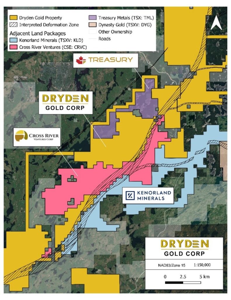 Dryden Gold Corp. Announces the Acquisition of a Key Strategic Property ...