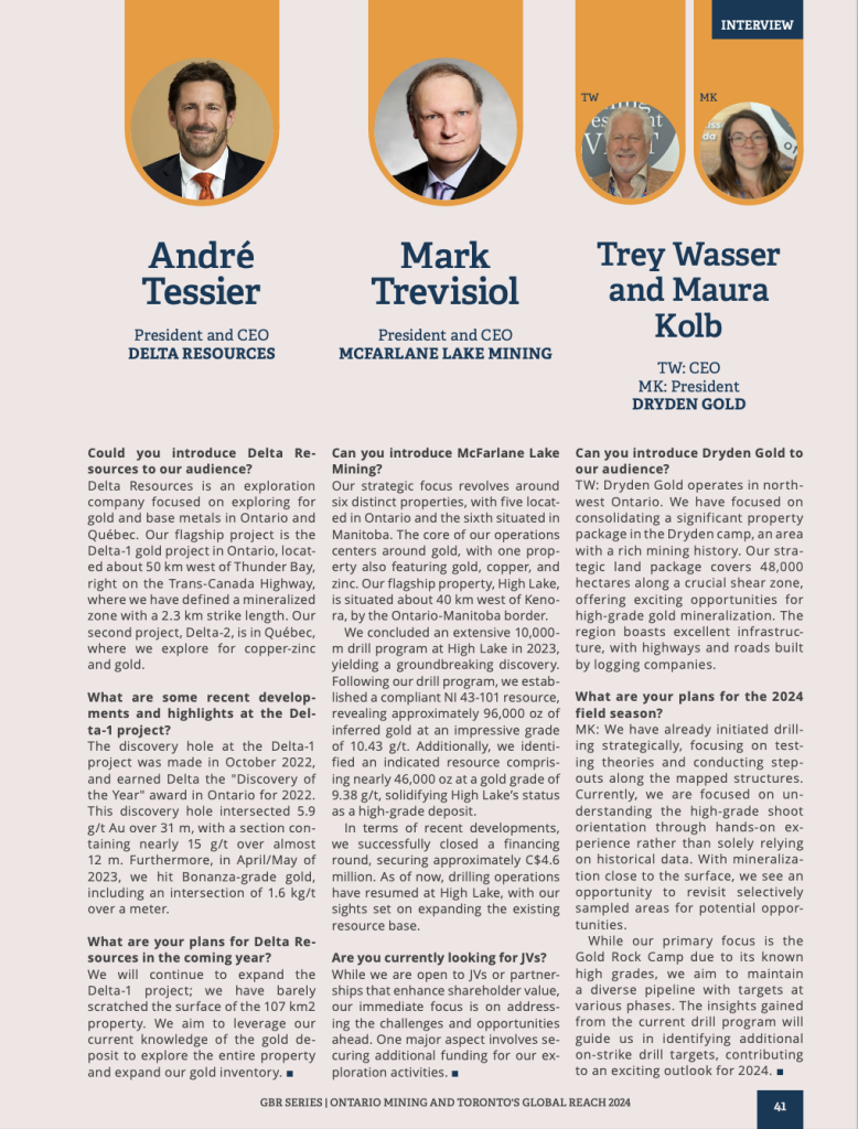 Dryden Featured in: The Ontario Mining and Toronto's Global Reach 2024 ...